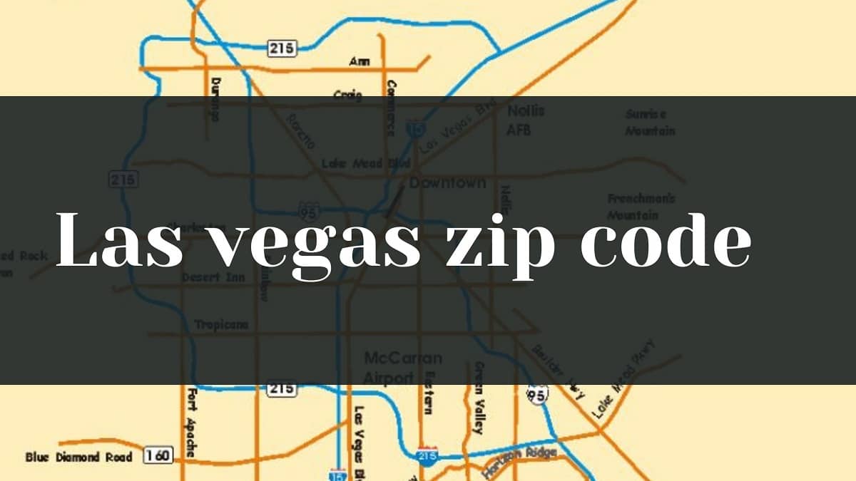 Las Vegas Zip Code Map